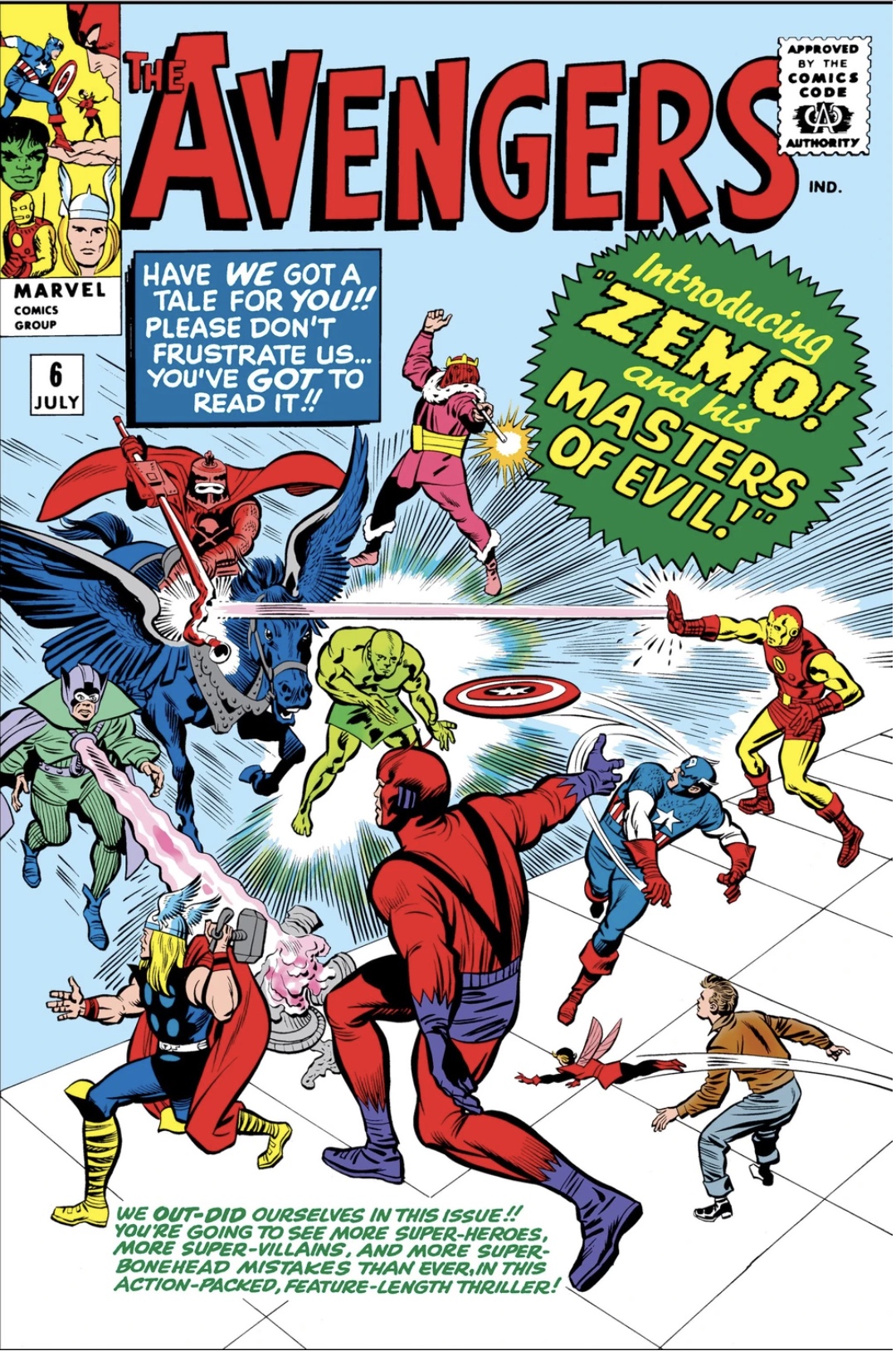 Avengers Chart- Issues 1-16 with Avengers Members, Villains, and Guest ...