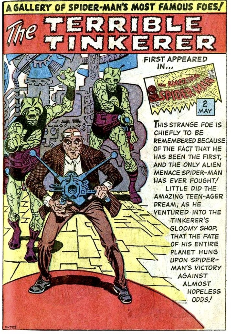 The Terrible Tinkerer - Comics History