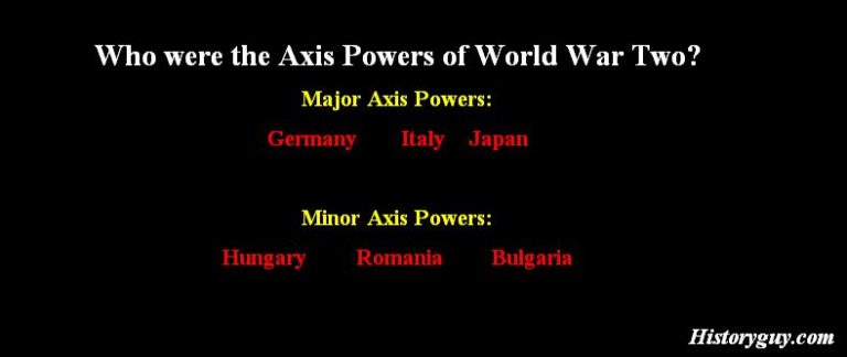 Who Were the Axis Powers of World War Two? | The History Guy: War and ...